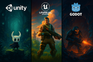 مقایسه Unity، Unreal Engine و Godot: کدام موتور بازی‌سازی؟ - مدرسه ما